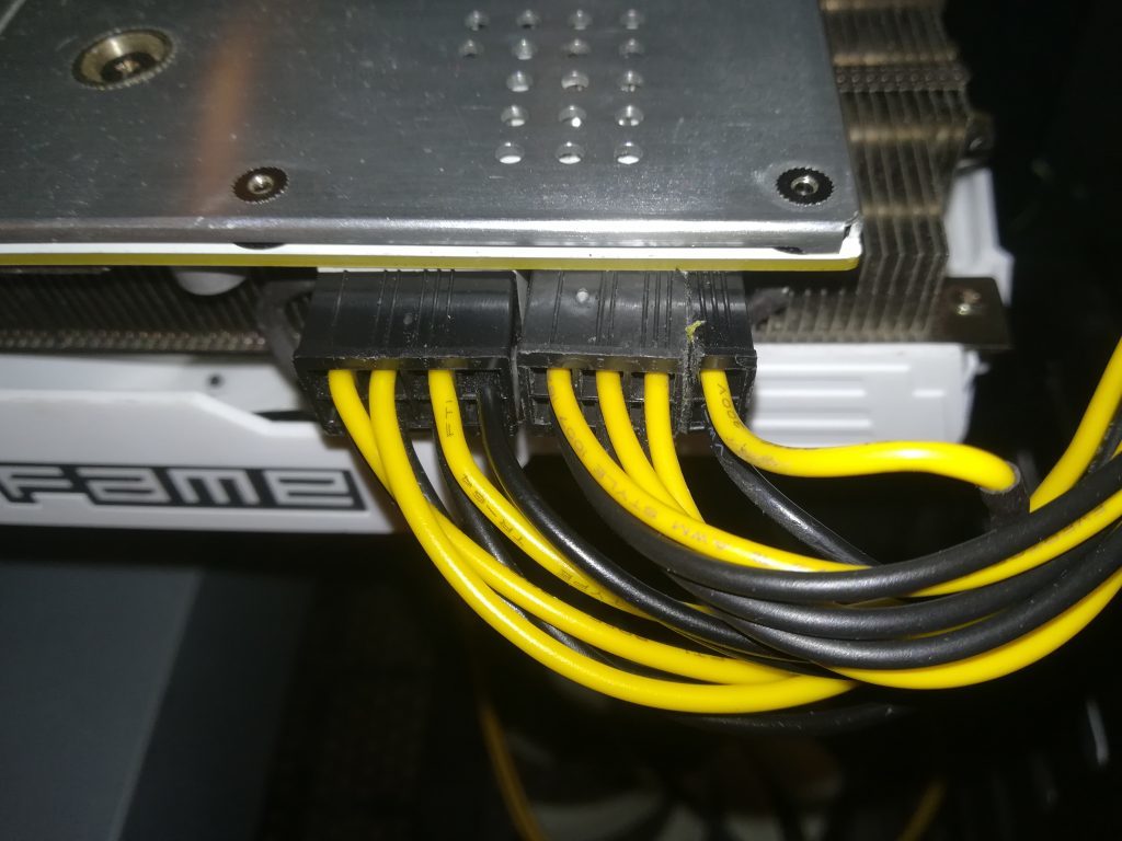 Making a GPU with an 8 pin work with a 6 pin power – FHR's Blog